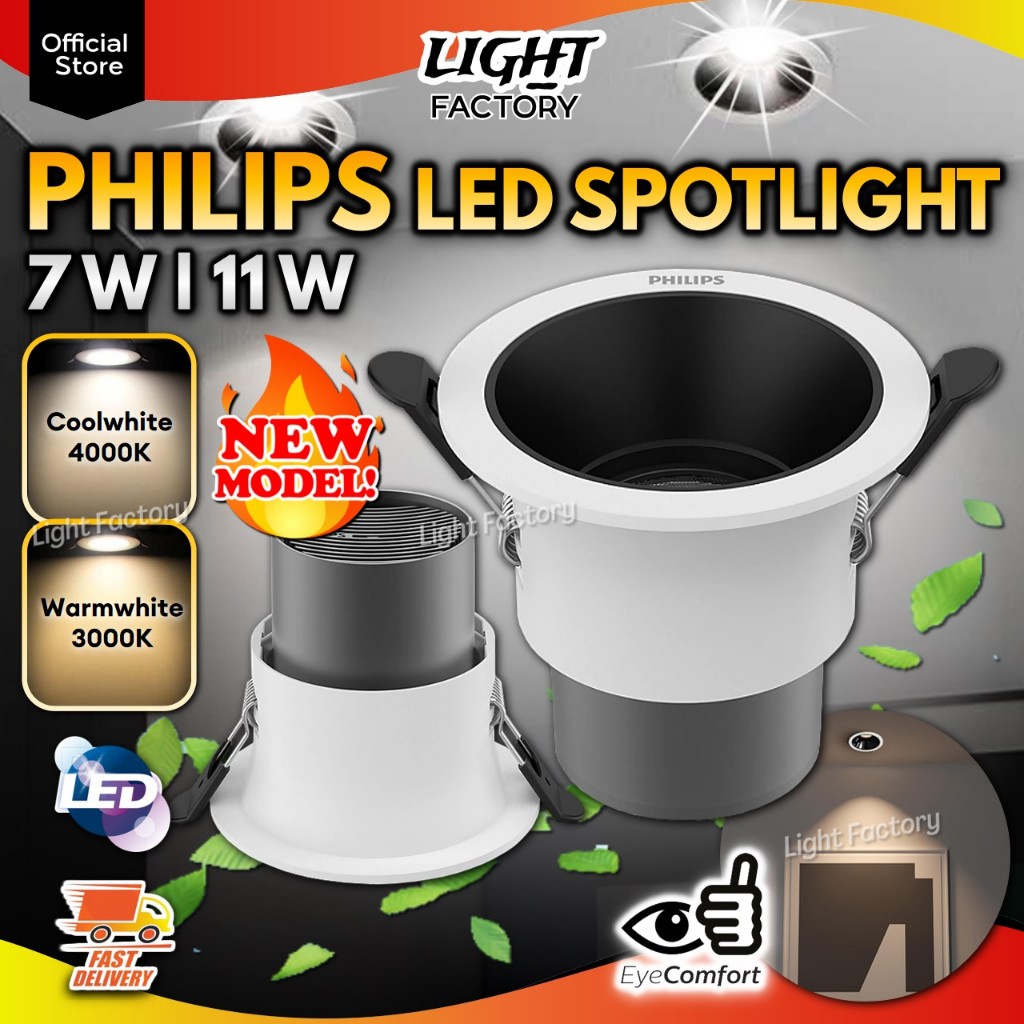 Philips LED Semi Recessed G2 LED Eyeball RS280 7W 11W Recess Eye ...