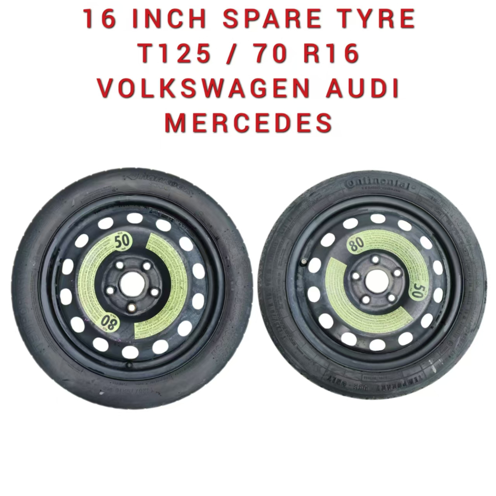 Spare Tyre/Tire Tayer Ganti 16 Inch Inci 5H PCD112 ( T125/70 R16 ) For ...