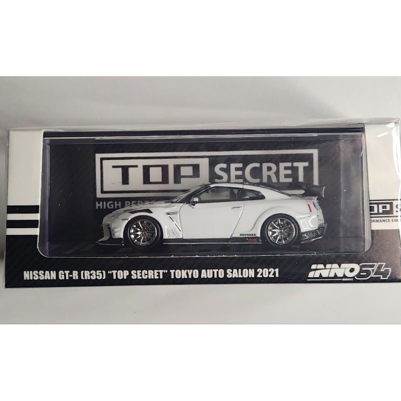 Inno64 Nissan GT-R R35 Top Secret 2021 Tokyo Auto Salon White | Shopee ...