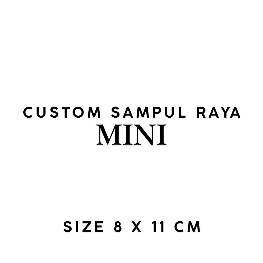 SAMPUL RAYA MINI CUSTOM 8 X 11 CM | Shopee Malaysia