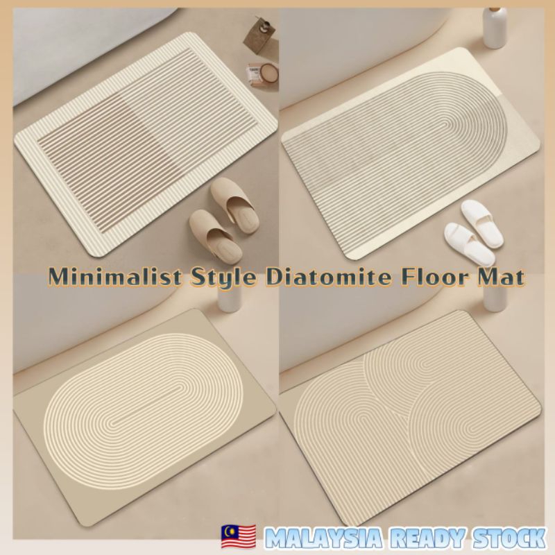 Soft Diatomite Mat Anti Slip Non-slip Bathroom Mat Karpet Dapur Kitchen ...