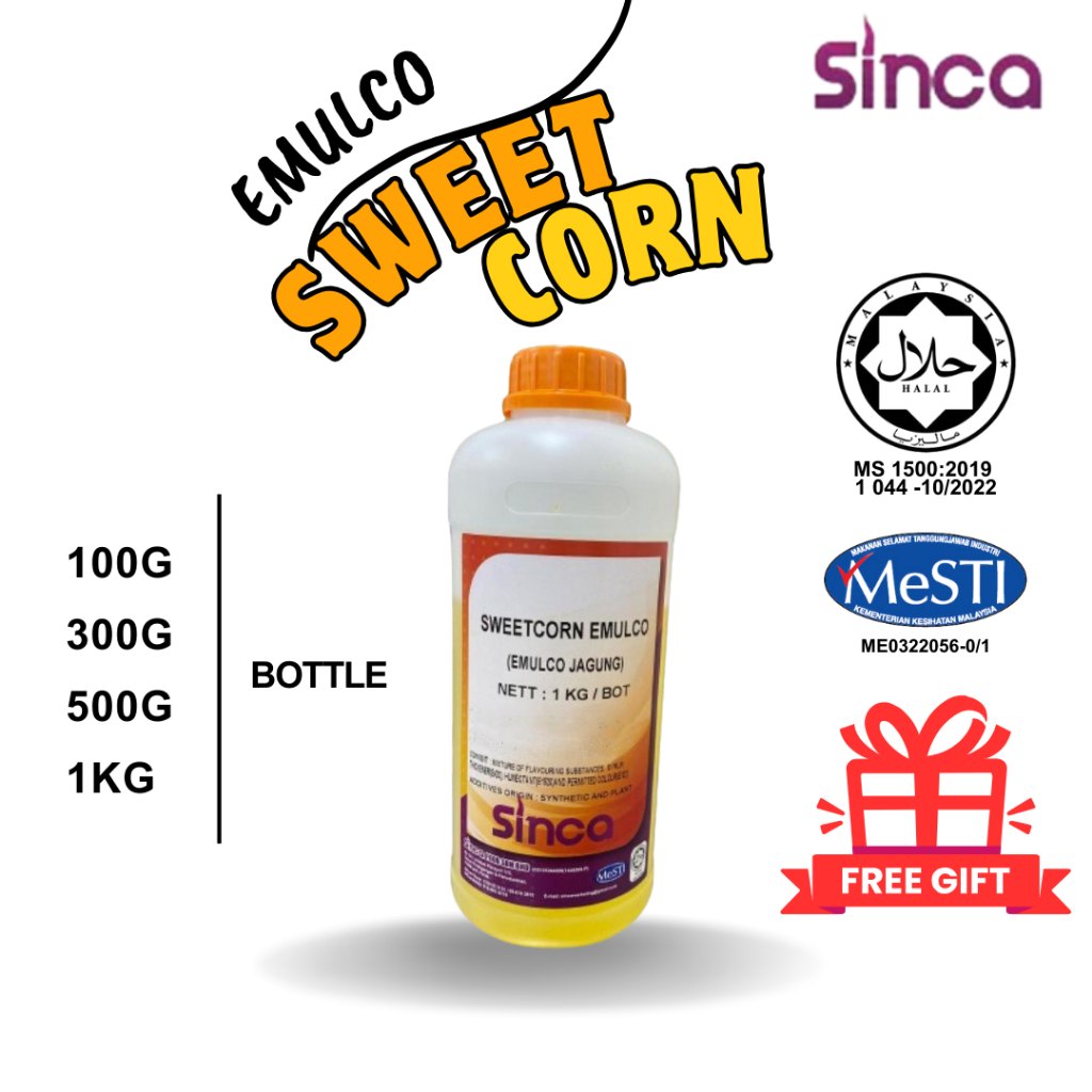 Sweetcorn Emulco 100g / 300g / 500g / 1kg | Food Grade | Halal | Shopee ...