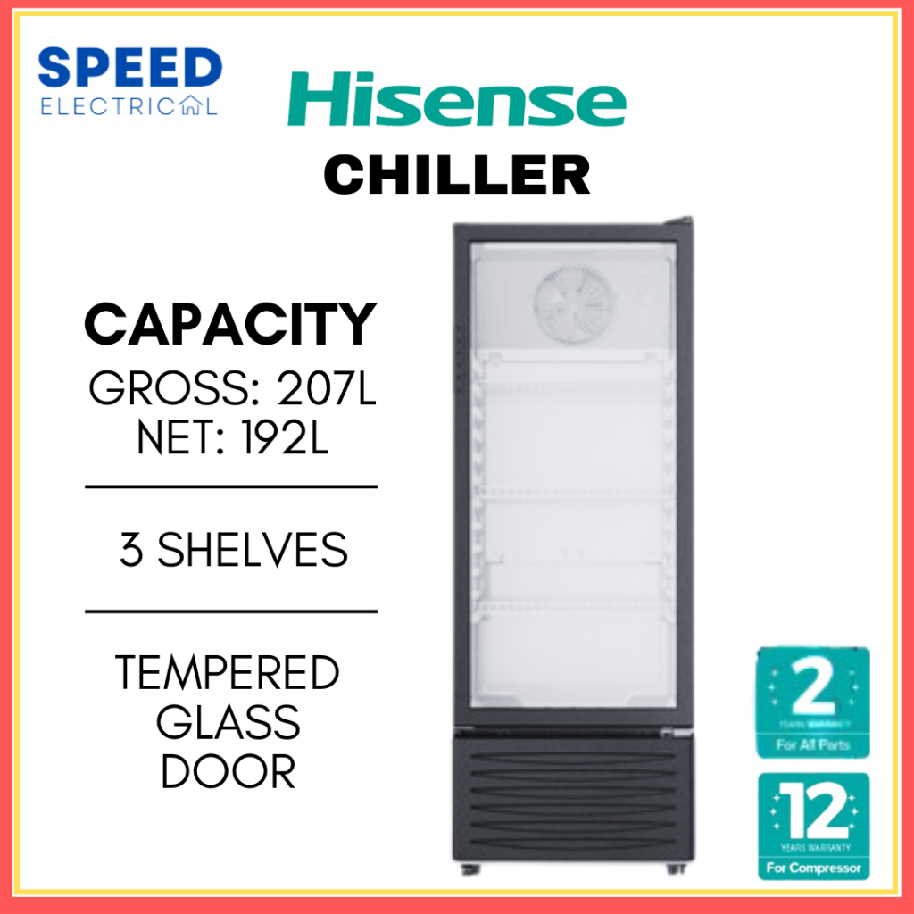 [SABAH ONLY] HISENSE CHILLER 207L HSC-191FLB BEVERAGE CHILLER 冰箱 ICE ...