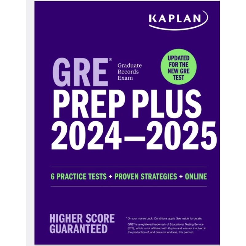 GRE Prep Plus 2024-2025- Updated for the New GRE (Kaplan Test Prep ...
