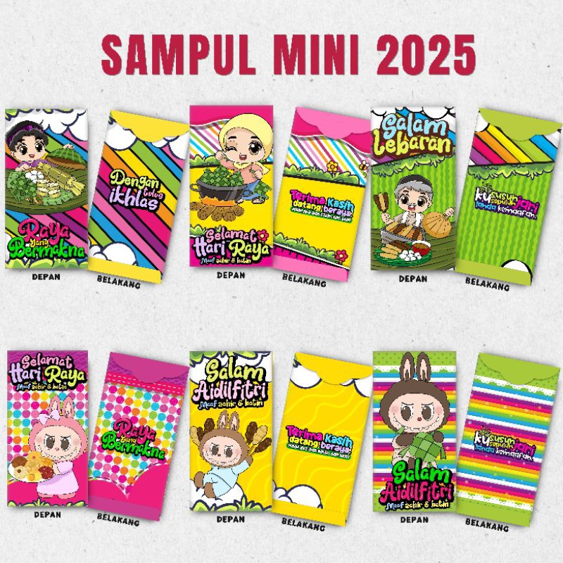 SAMPUL RAYA MINI VIRAL 2025 [1PACKET - 5PCS] | Shopee Malaysia