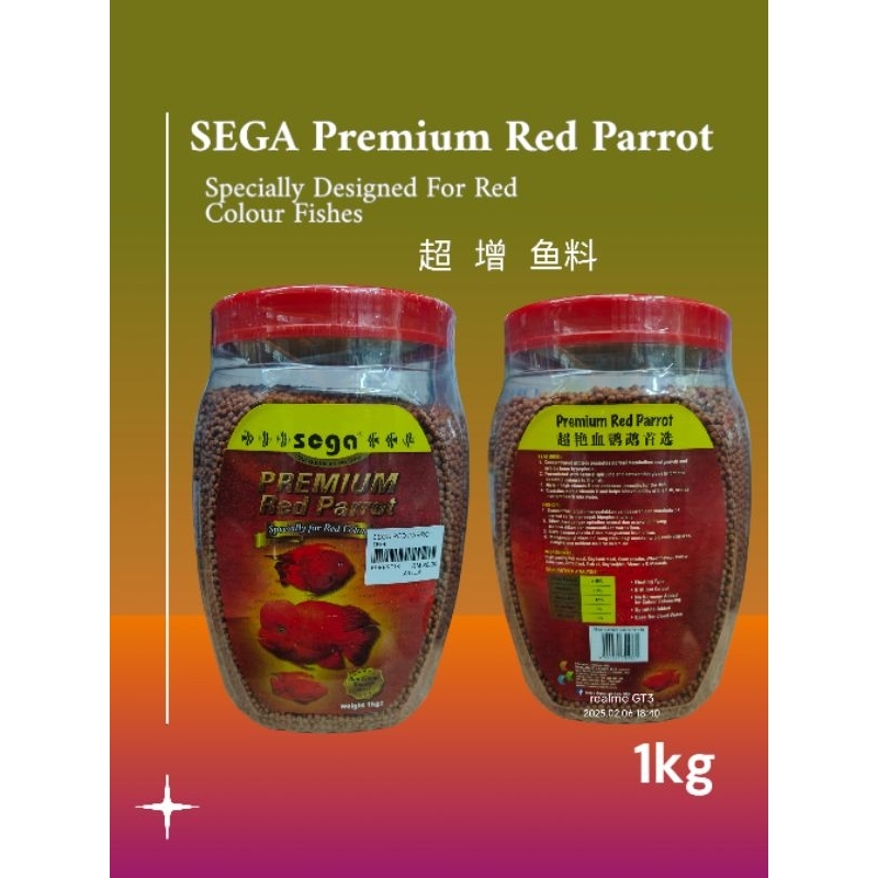 Sega Premium Red Parrot Fish Food (M) 1kg | Shopee Malaysia