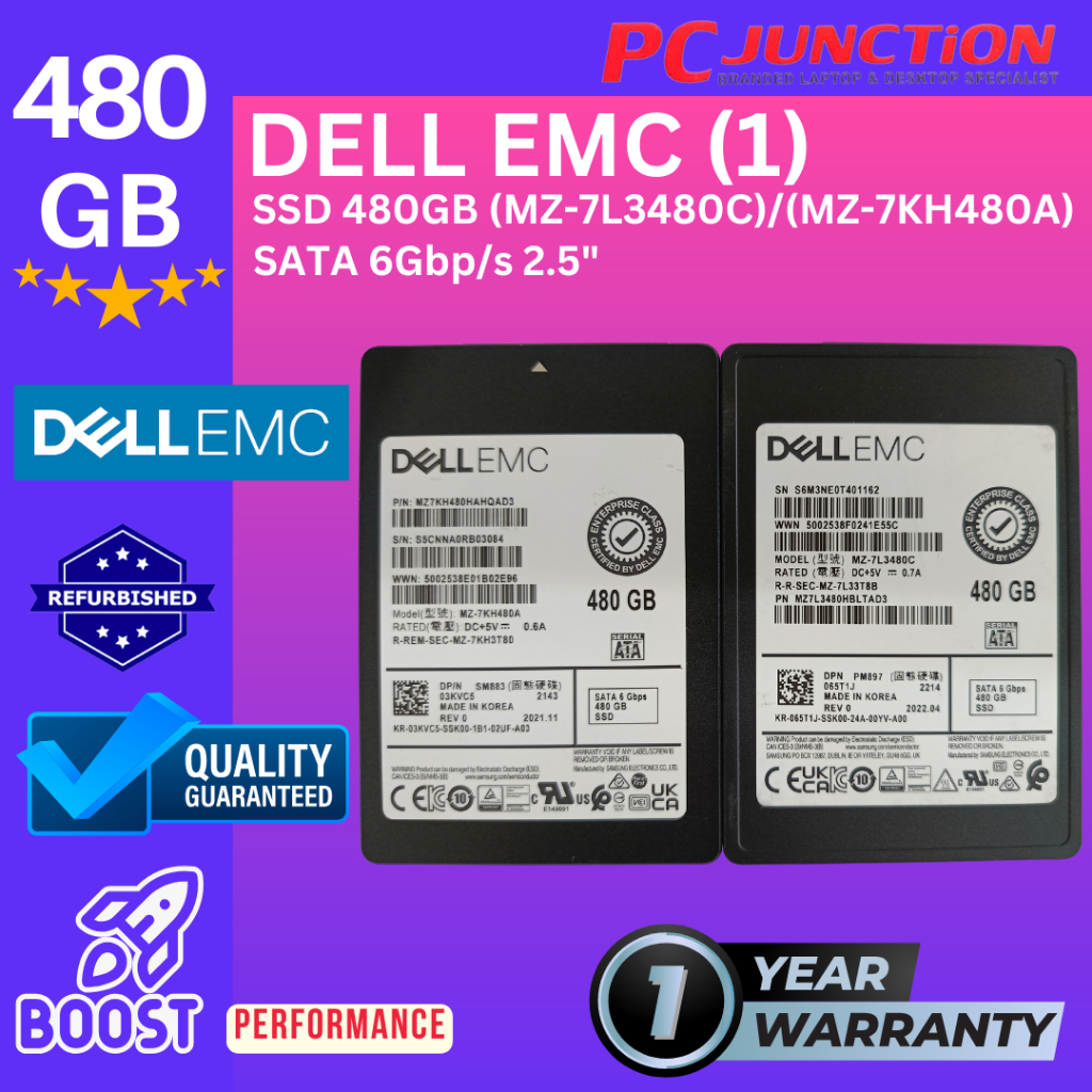 DELL EMC SSD 480GB SATA 6Gbp/s 2.5" Hard Drive | Shopee Malaysia