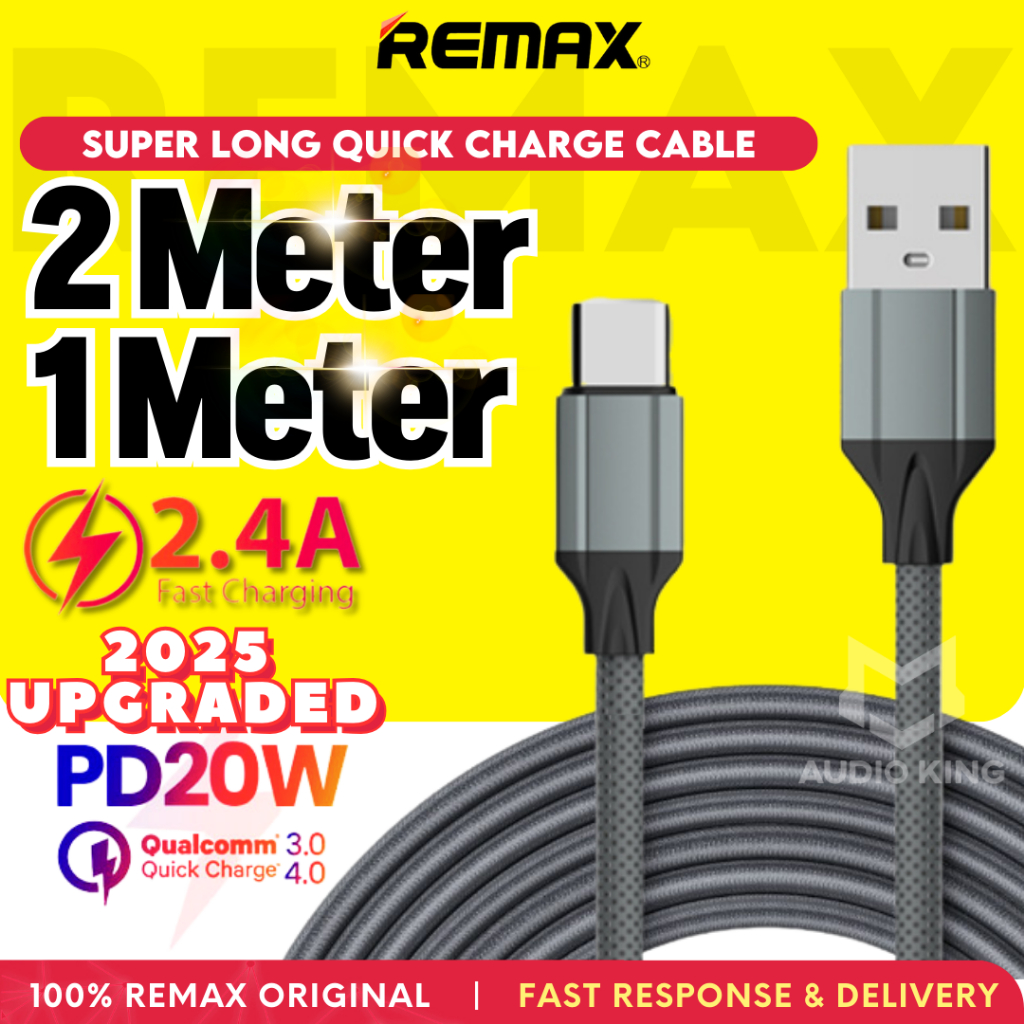 MOXOM Super Long 2 Meter Type C Fast Charging Data USB Cable 2m Micro ...