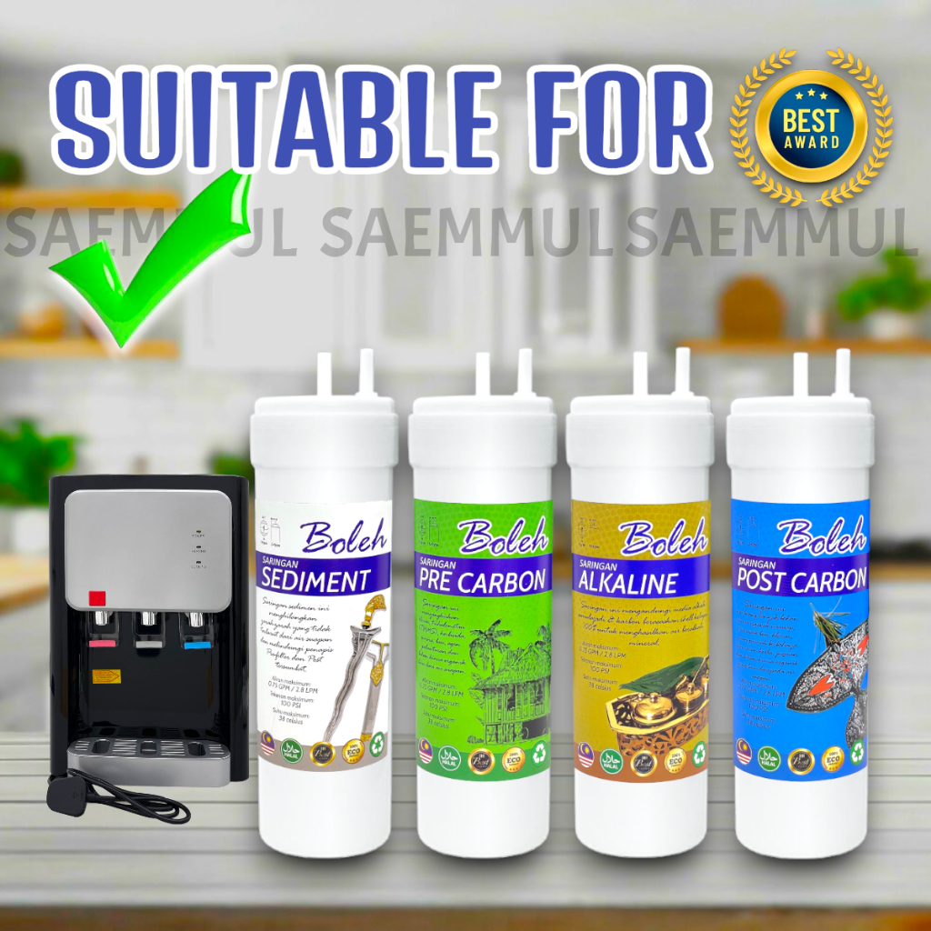 Korea Tech Alkaline Water Filter 8" U TYPE Water Dispenser Halal Filter ...