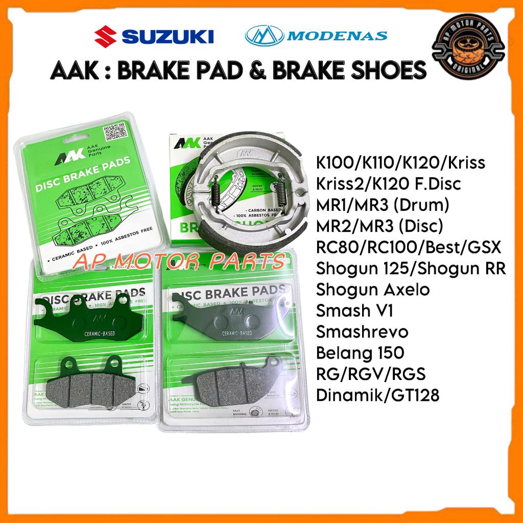 AAK MODENAS & SUZUKI Brake Shoes & Brake Pad Disk PNP LONGLIFE KRISS ...