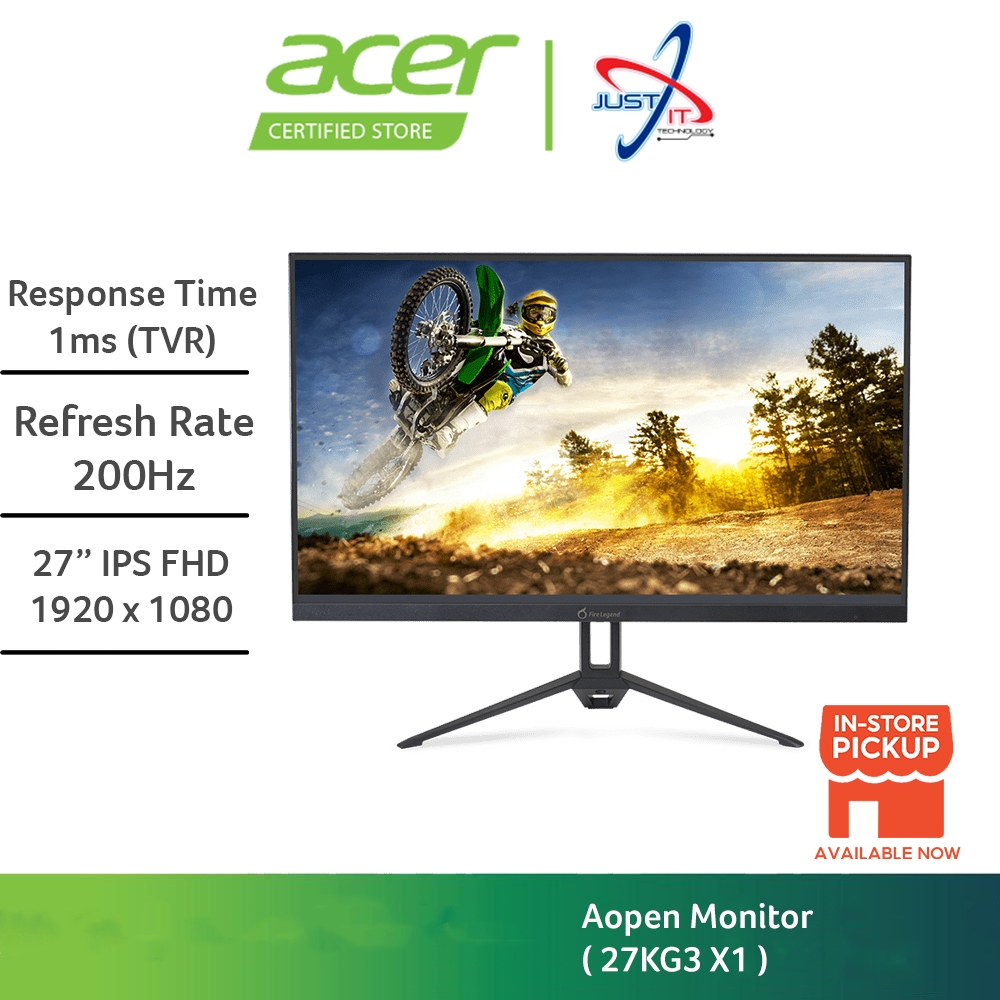 ACER AOPEN 27KG3 / 27KG3 X1 GAMING MONITOR ( 27" IPS FHD / 1MS / 200HZ ...