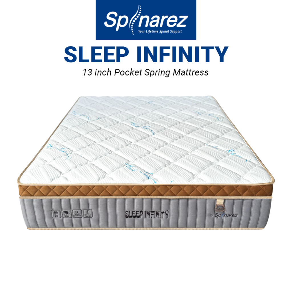Spinarez Sleep Infinity 13" Pocket Spring Mattress with Natural Latex ...