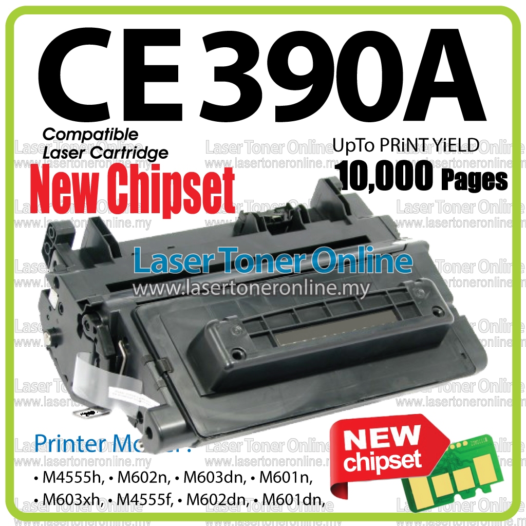 CE390A 90A Laser Toner Cartridge FOR HP LJ M4555h MFP Enterprise 600 ...