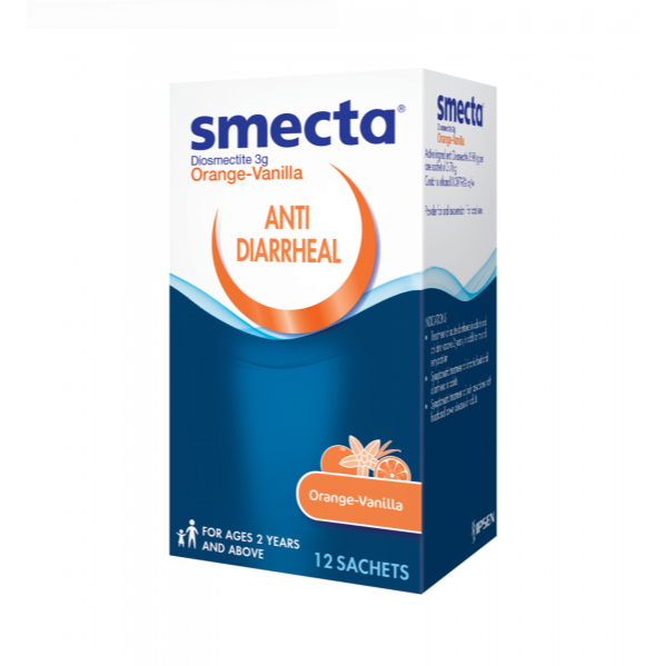 SMECTA ANTI-DIARRHEAL ORANGE STRAWBERRY POWDER GRANULES DIOSMECTITE ...