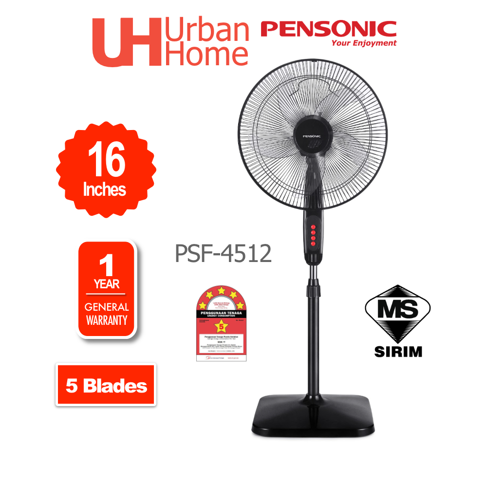 Pensonic 5 Blades Stand Fan ( 16" ) PSF-4512 | Shopee Malaysia