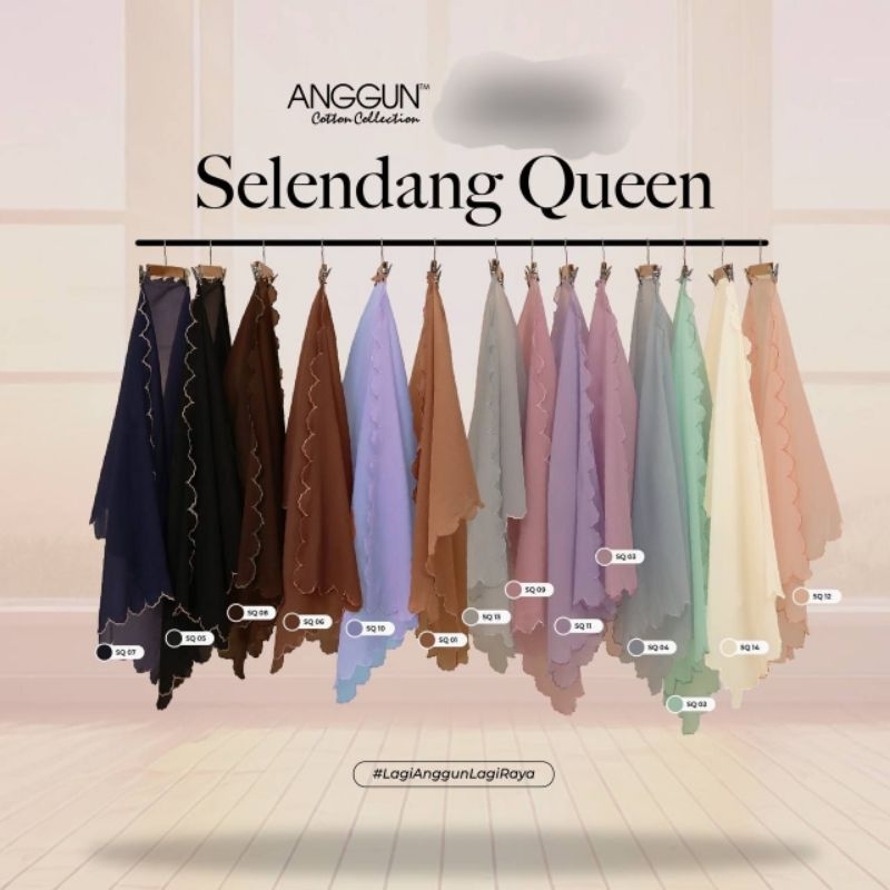 SELENDANG QUEEN RAYA ANGGUN COTTON COLLECTIONS | Shopee Malaysia
