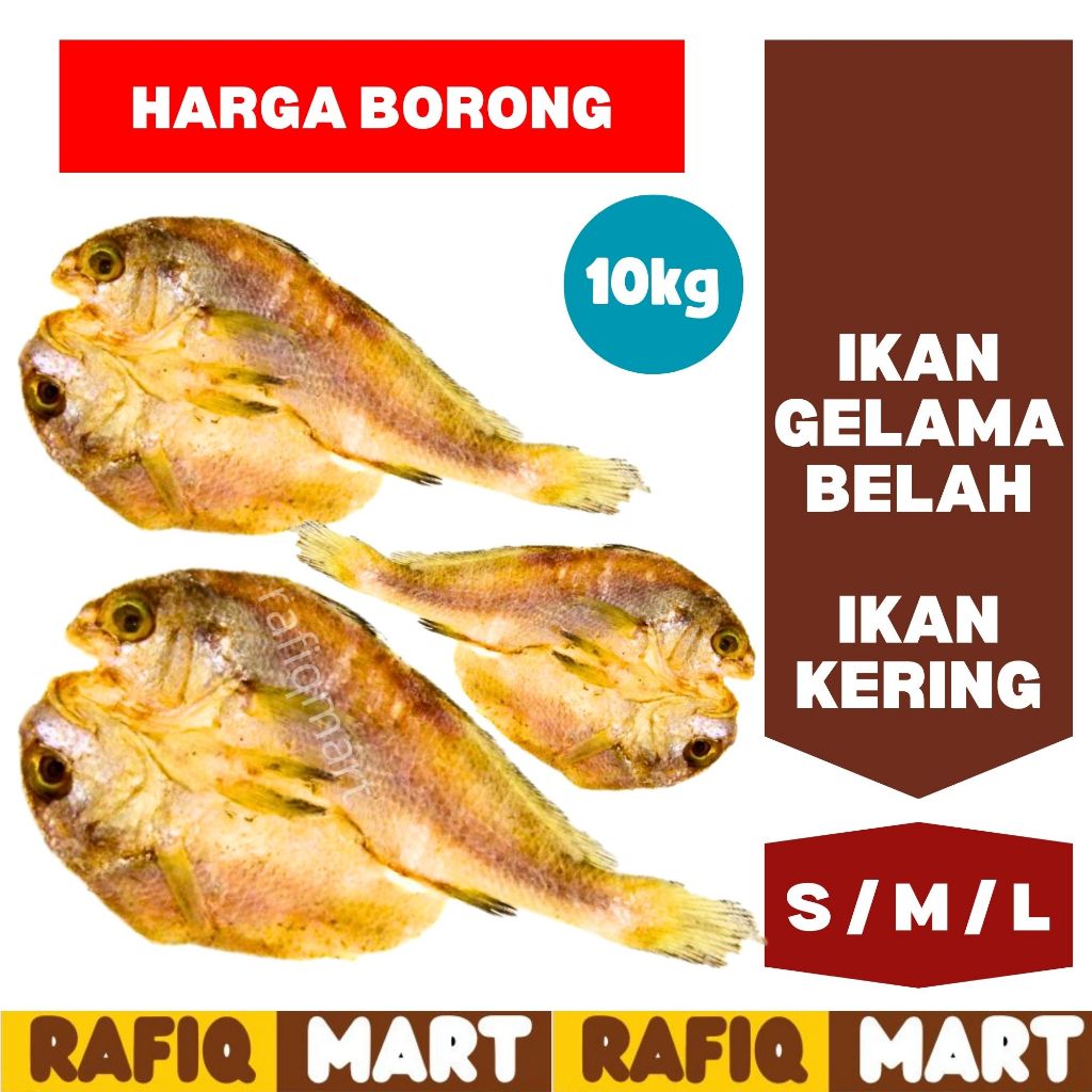 IKAN GELAMA BELAH \ IKAN KERING 10KG (HARGA BORONG) | Shopee Malaysia