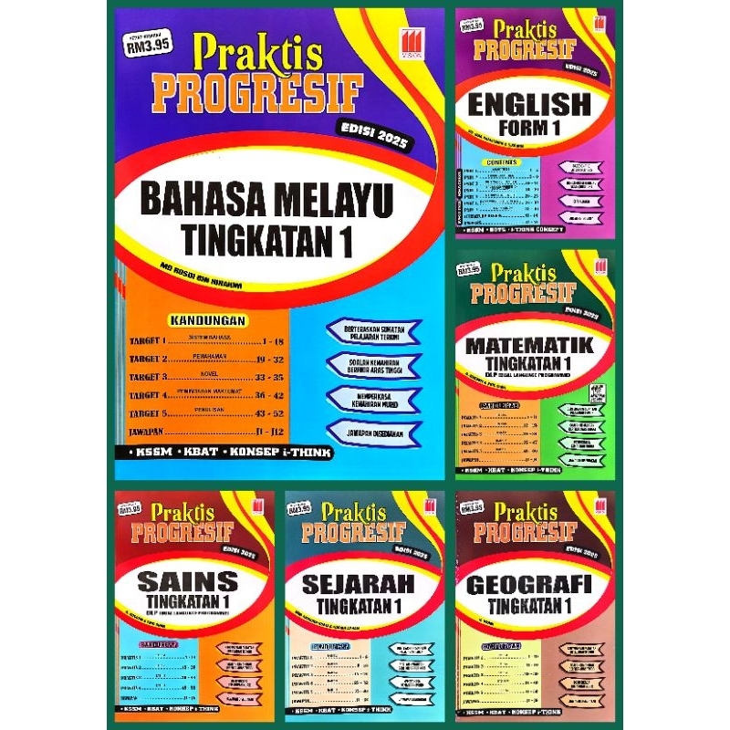 BUKU LATIHAN - PRAKTIS PROGRESIF TINGKATAN 1 EDISI 2025- VISION ...