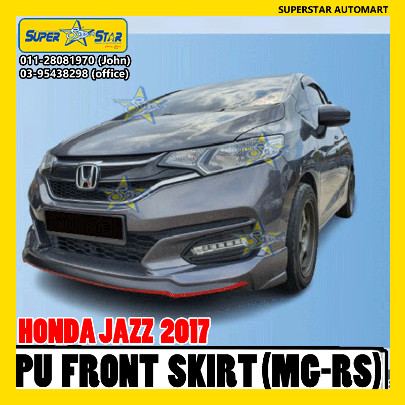 HONDA JAZZ 2017 FACELIFT MUGEN RS FULL SET BODYKIT MGRS BUMPER SKIRT ...