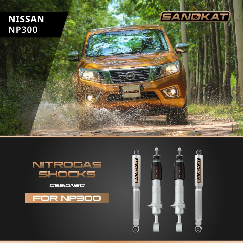 SANDKAT 4WD Nissan Navara NP300 Nitrogas Type Shock Absorber | Shopee ...