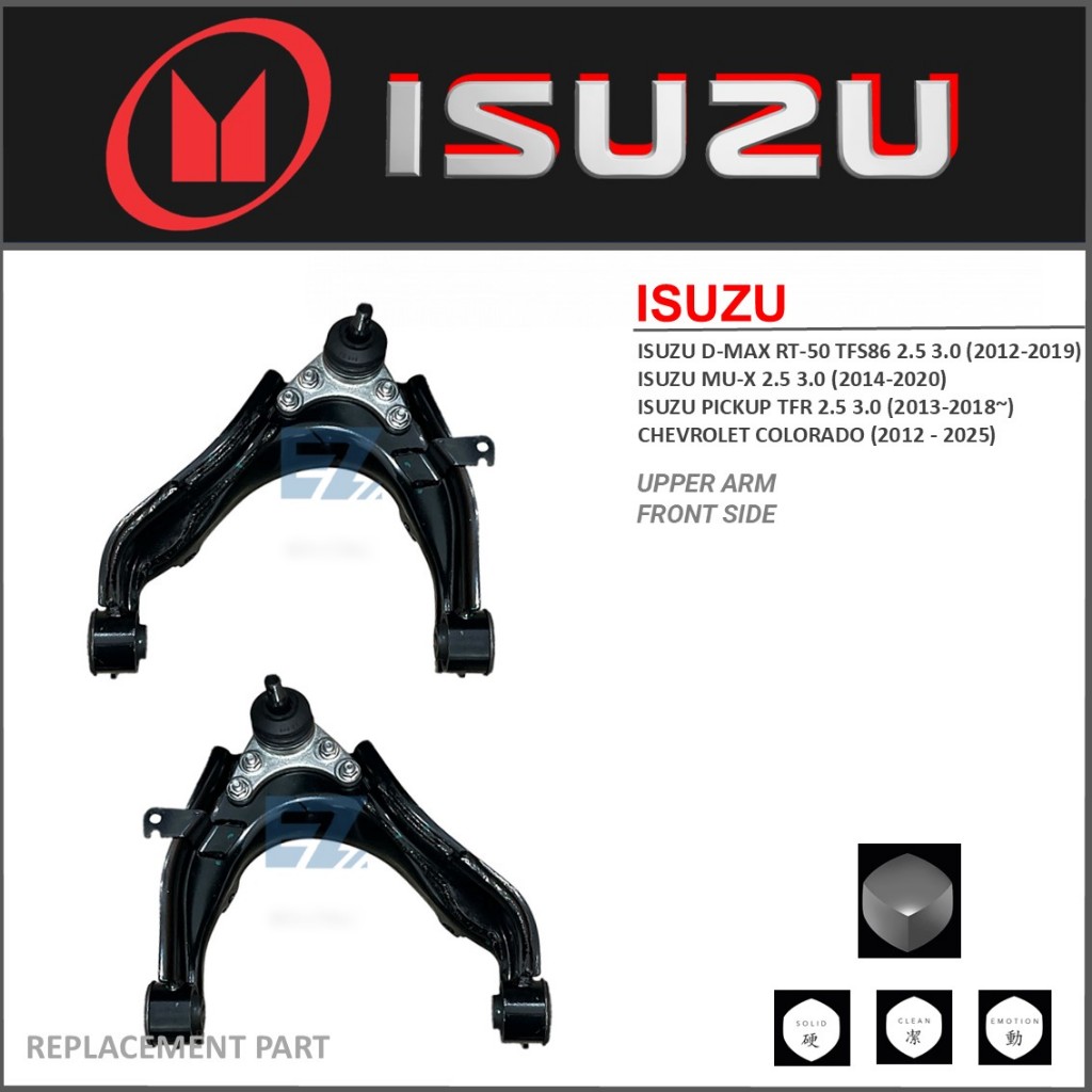[2 IN 1] -FRONT UPPER ARM ISUZU D-MAX RT-50 TFS86 MU-X PICKUP TFR 2.5 3 ...