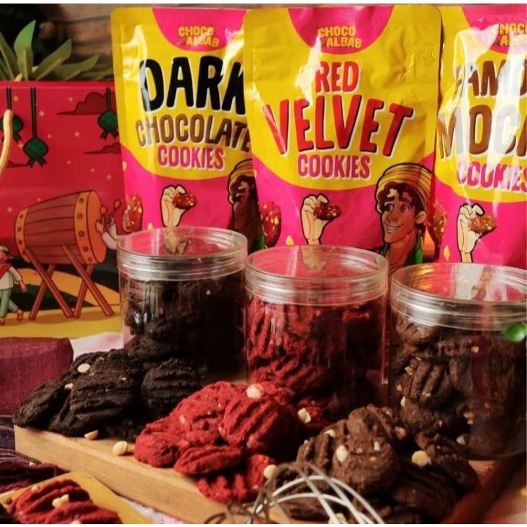 CHOCO ALBAB-TRIO COOKIES (1 DARK CHOC + 1 FAMOUS MOCHA+ 1 RED VELVET ...