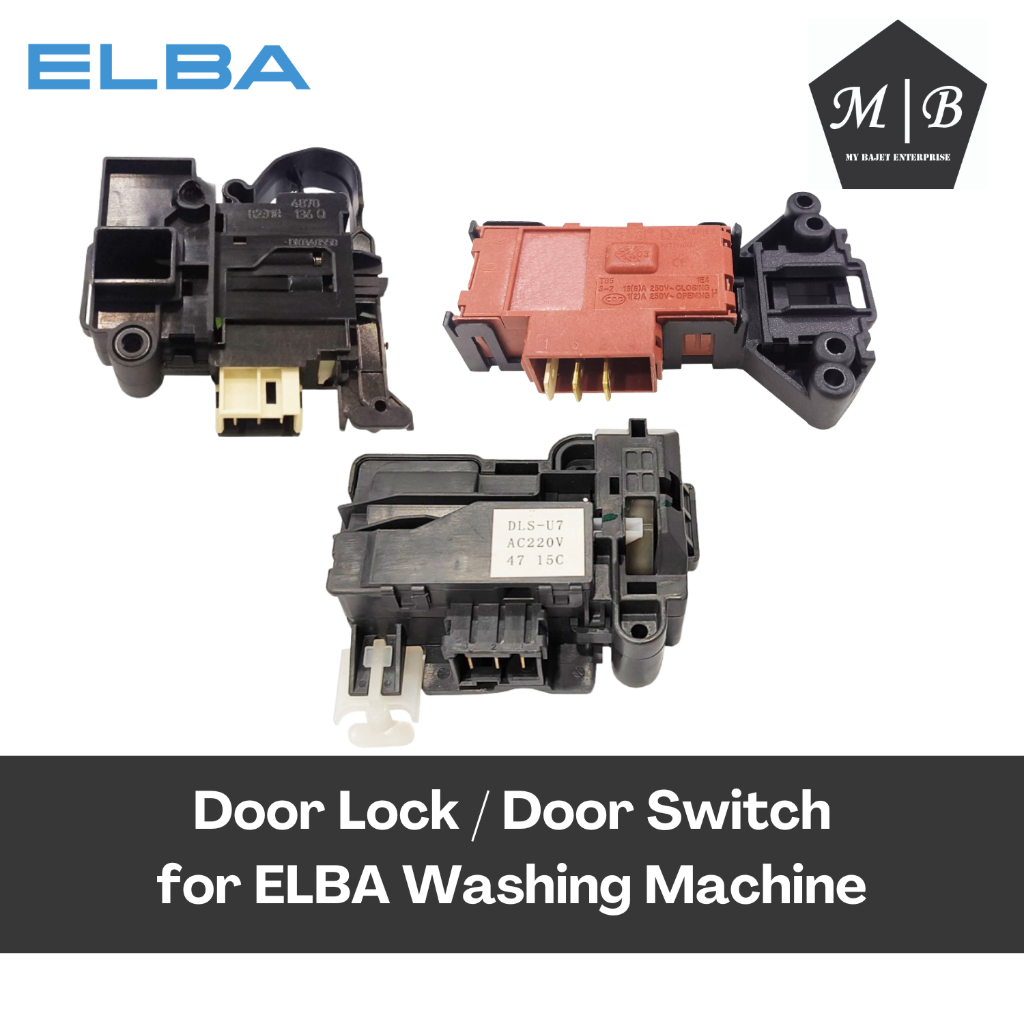 [ 𝟏 𝐩𝐜 ] Door Switch / Lid Lock for ELBA Front Loading Washing Machine EWJ-J1040IN EWF1073A ...