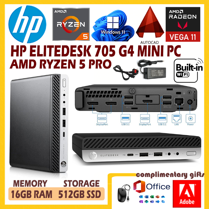 DELL / HP MINI PC / 705 G4 / 7060 / 7040 / 3060 / 16GB UP TO 32GB DDR4 ...