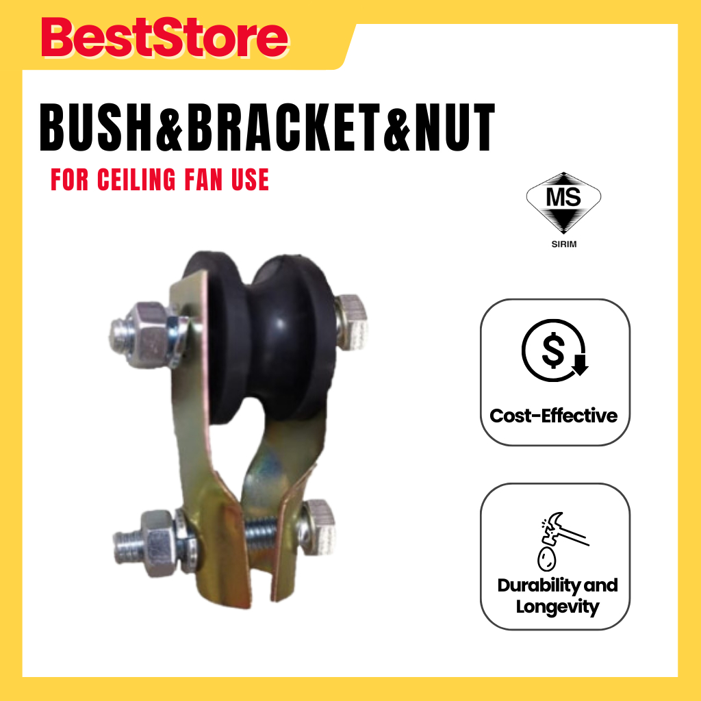 Fan Bracket and Fan Bush Standard Size For Ceiling Fan Rod & Hook Use ...
