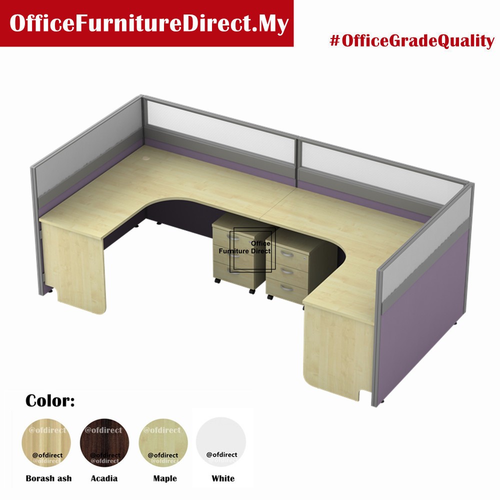 Cluster of 4 Seater Workstation Table Classic Series 45-PL-2 Call ...