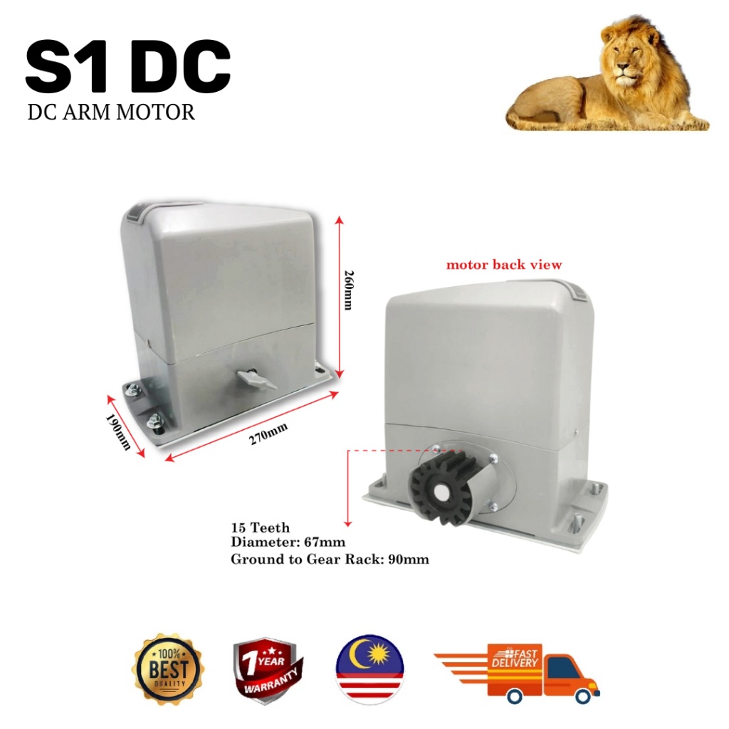 DC SLIDING AUTO GATE MOTOR S1/ Gate Weight 300kg | Shopee Malaysia