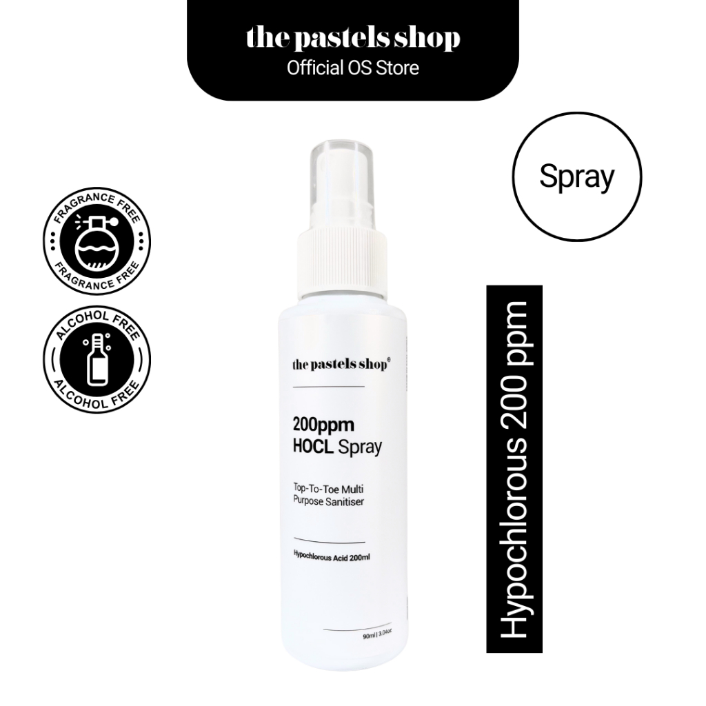 THE PASTELS SHOP HOCL Spray (Hypochlorous Acid 200ppm) (90ml) | Shopee ...