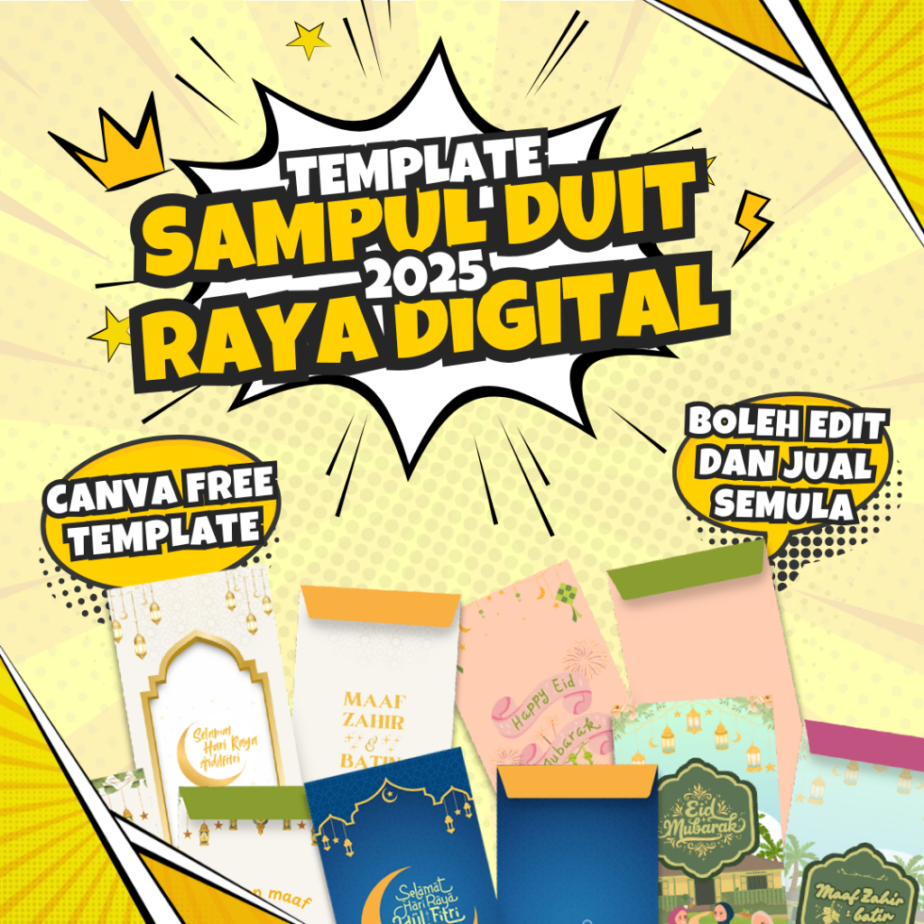 Sampul Raya 2025 | Money Packet | Digital | Sampul Raya Comel by ...