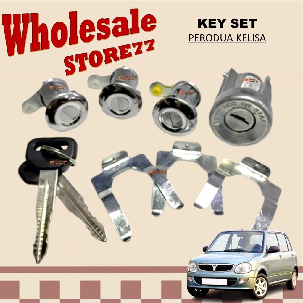 READY STOCK | Perodua Kelisa Key Set Remote Car Kunci Kereta Lock Pintu ...