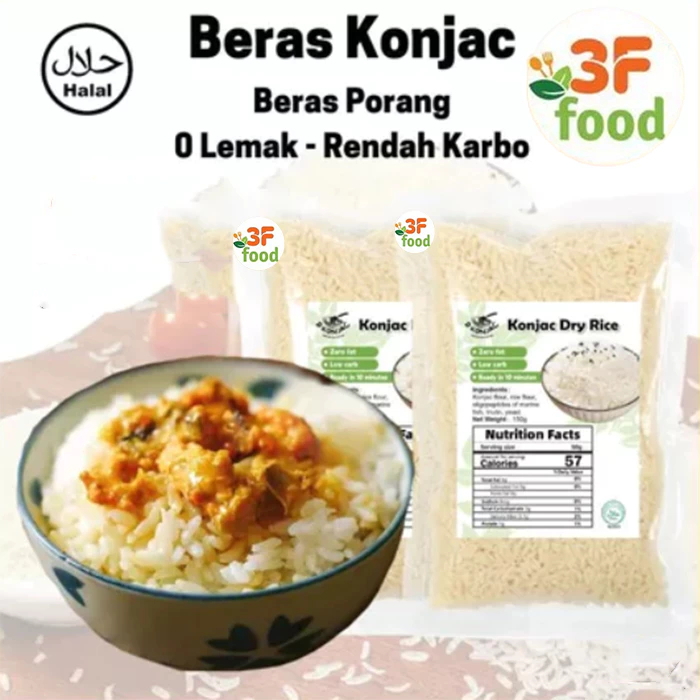 3F FOOD KONJAC Noodles Shirataki Noodles Mee Konjac Rice Mi Konjac Nasi ...