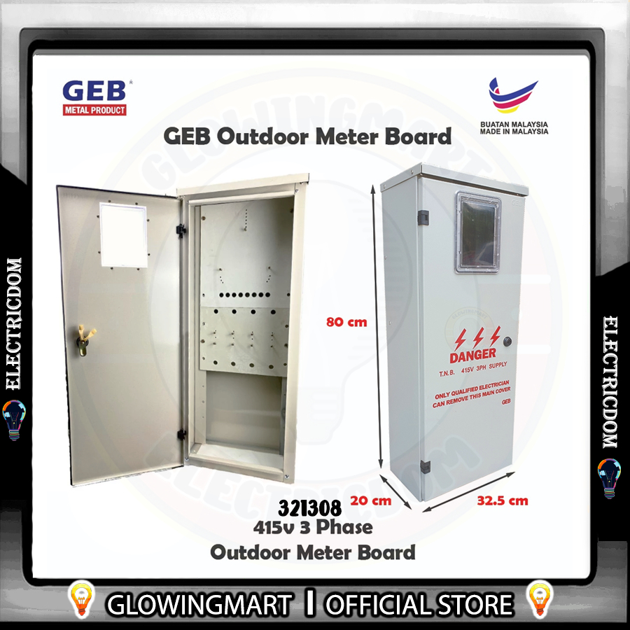 GEB 321308 415v 3 Phase Outdoor KWH Meter Board THREE PHASE OUTDOOR KWH ...