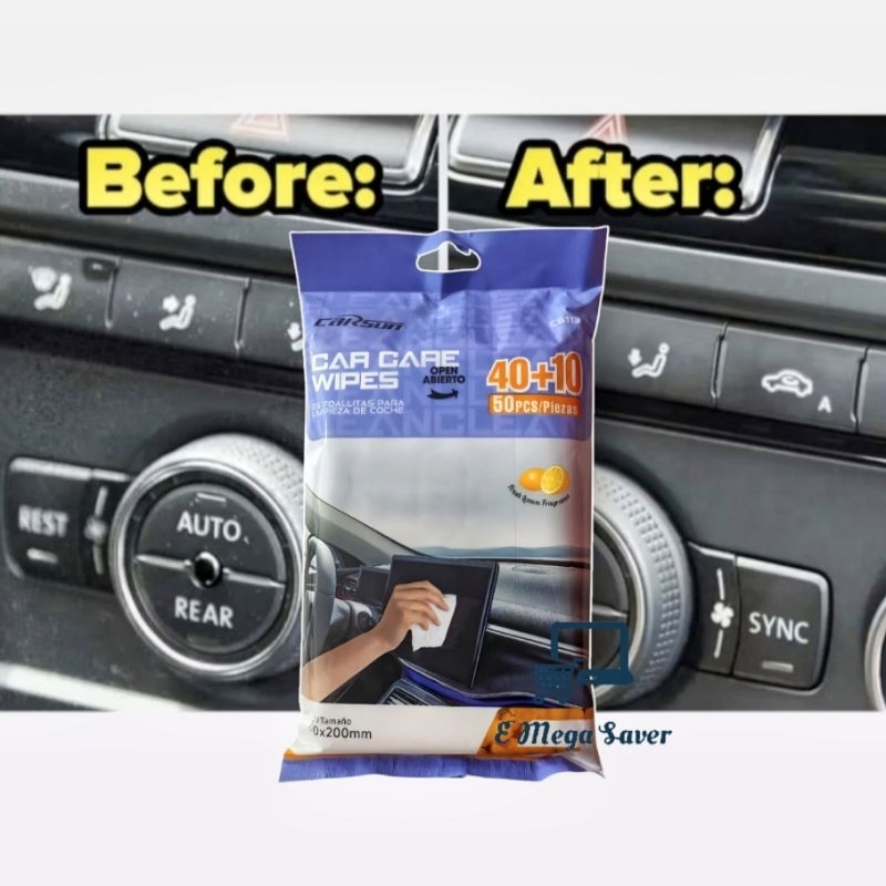 Car Instrument Cleaning Wipes (50sheets/pack) | Shopee Malaysia