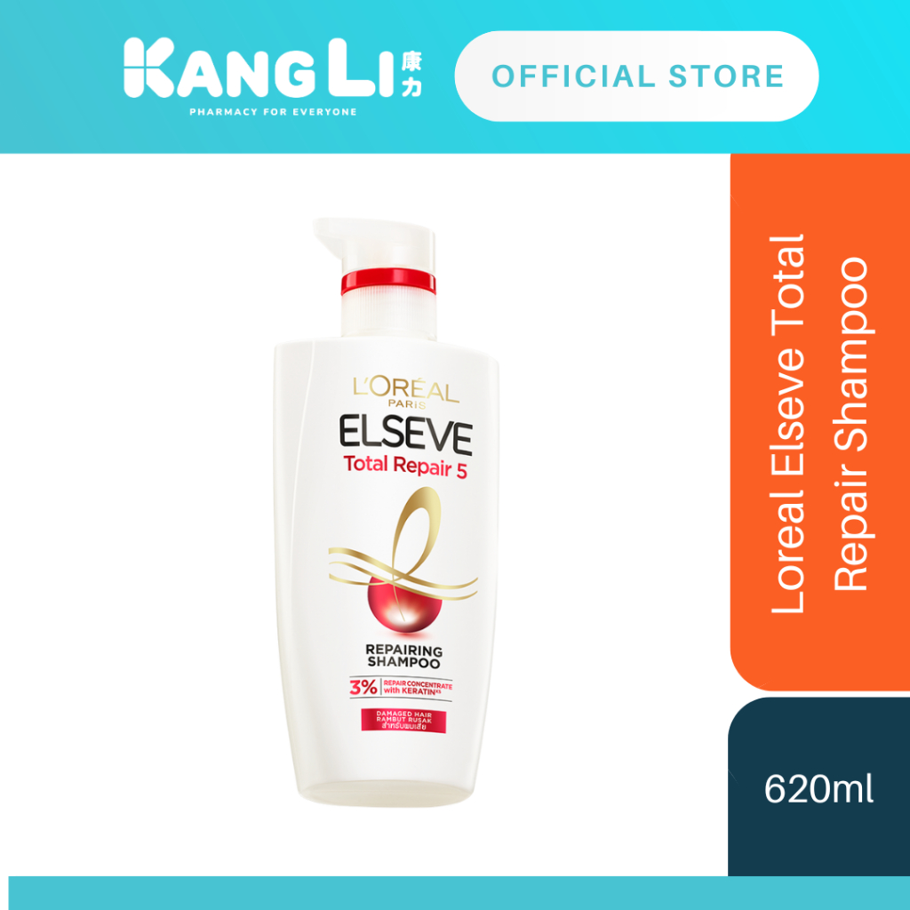 Loreal Elseve Total Repair Shampoo 620ml | Shopee Malaysia