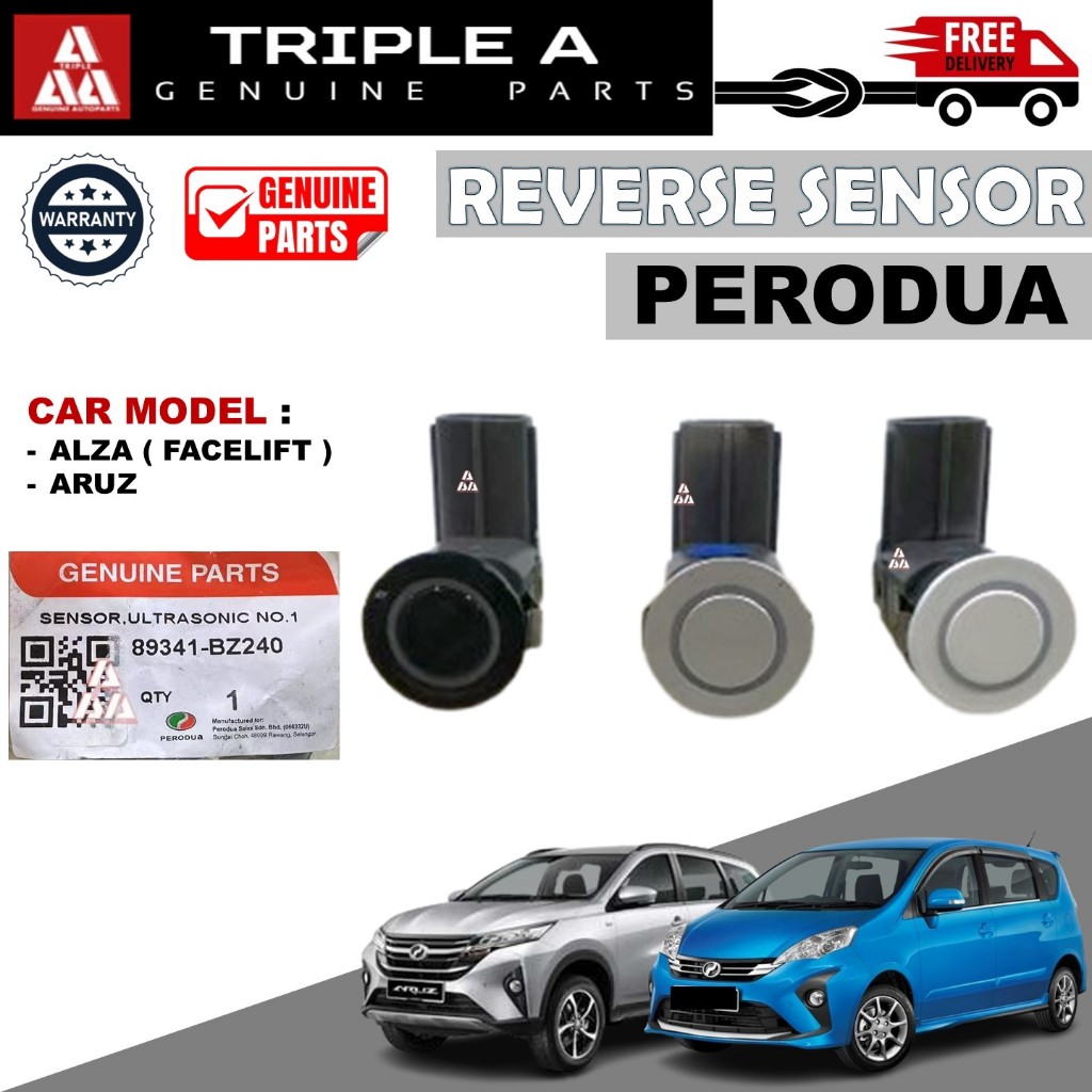 ORIGINAL PERODUA Aruz / Alza ( FACELIFT ) FRONT REAR Reverse Sensor ...