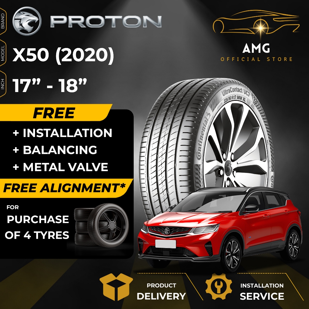 PROTON X50 (2020) Tayar Kereta Car Tyre (FREE INSTALLATION/DELIVERY) 17 ...