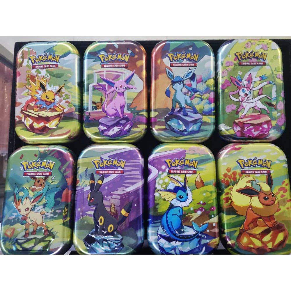 Pokemon TCG SV8.5 Prismatic Evolutions Mini Tin - Empty Tin and Coin ...