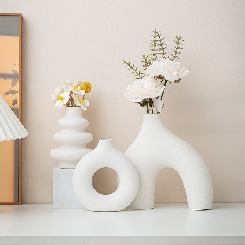 Eira Modern Vase Set of 3pcs Flower Vase Ceramic Vase Pasu Bunga Hiasan ...