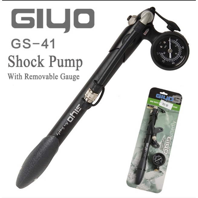 GIYO Shock Pump With Gauge GS-41P & GS-02PT MTB Fork Air Pump Mountain ...