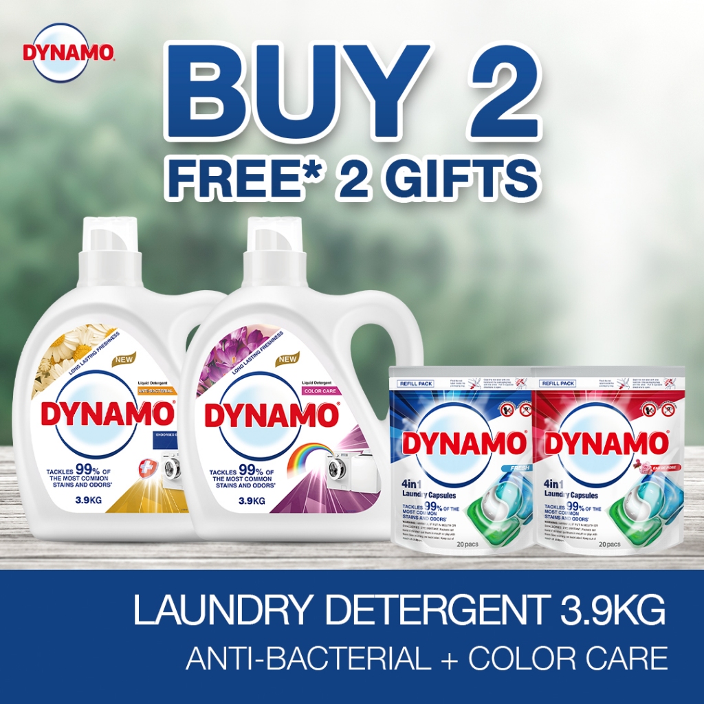 [Buy 2 Free 2 ] Mix Dynamo Detergent 3.9kg x 2 Free 2 Laundry Refill ...