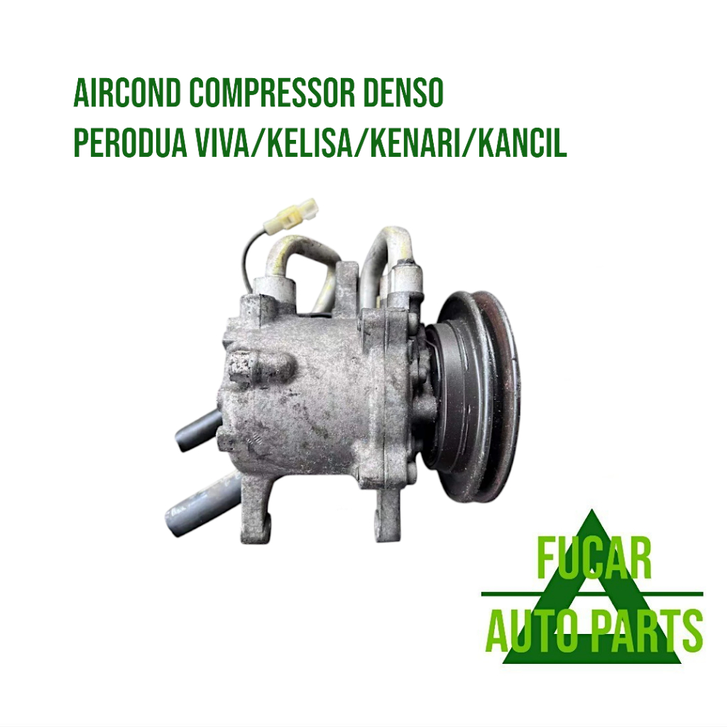 USED AIRCOND COMPRESSOR DENSO PERODUA VIVA/KELISA/KENARI/KANCIL JAPAN ...