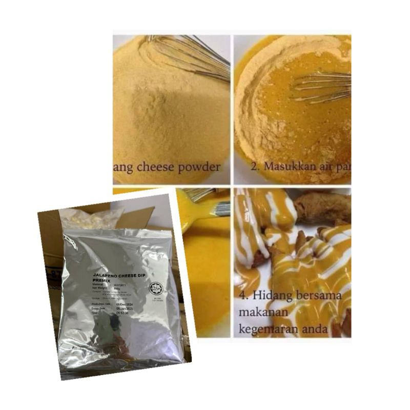 JALAPENO CHEESE POWDER/CHEESE POWDER/CHEESE DIP PREMIX | Shopee Malaysia