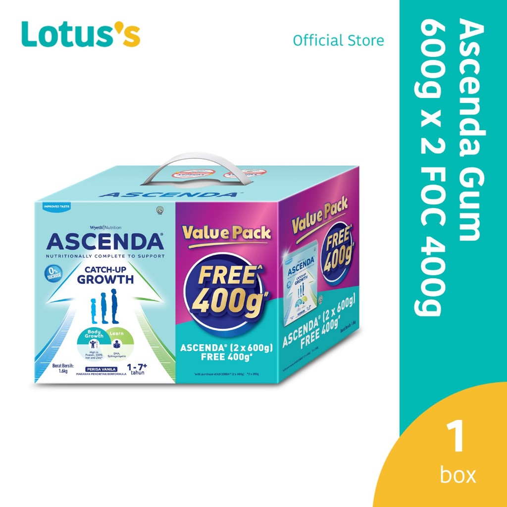 Ascenda Gum 600g x 2 FOC 400g | Shopee Malaysia