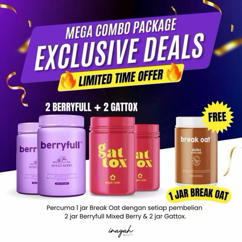 COMBO BERRYFULL INAYAH BEAUTY BERRYFULL BREAKOAT GUTTOX GUTOX BREAK OAT ...