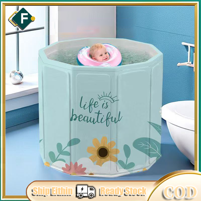 Bath Barrel Tab Mandi Portable Bath Tub Foldable Baby Bath Tub Besen ...