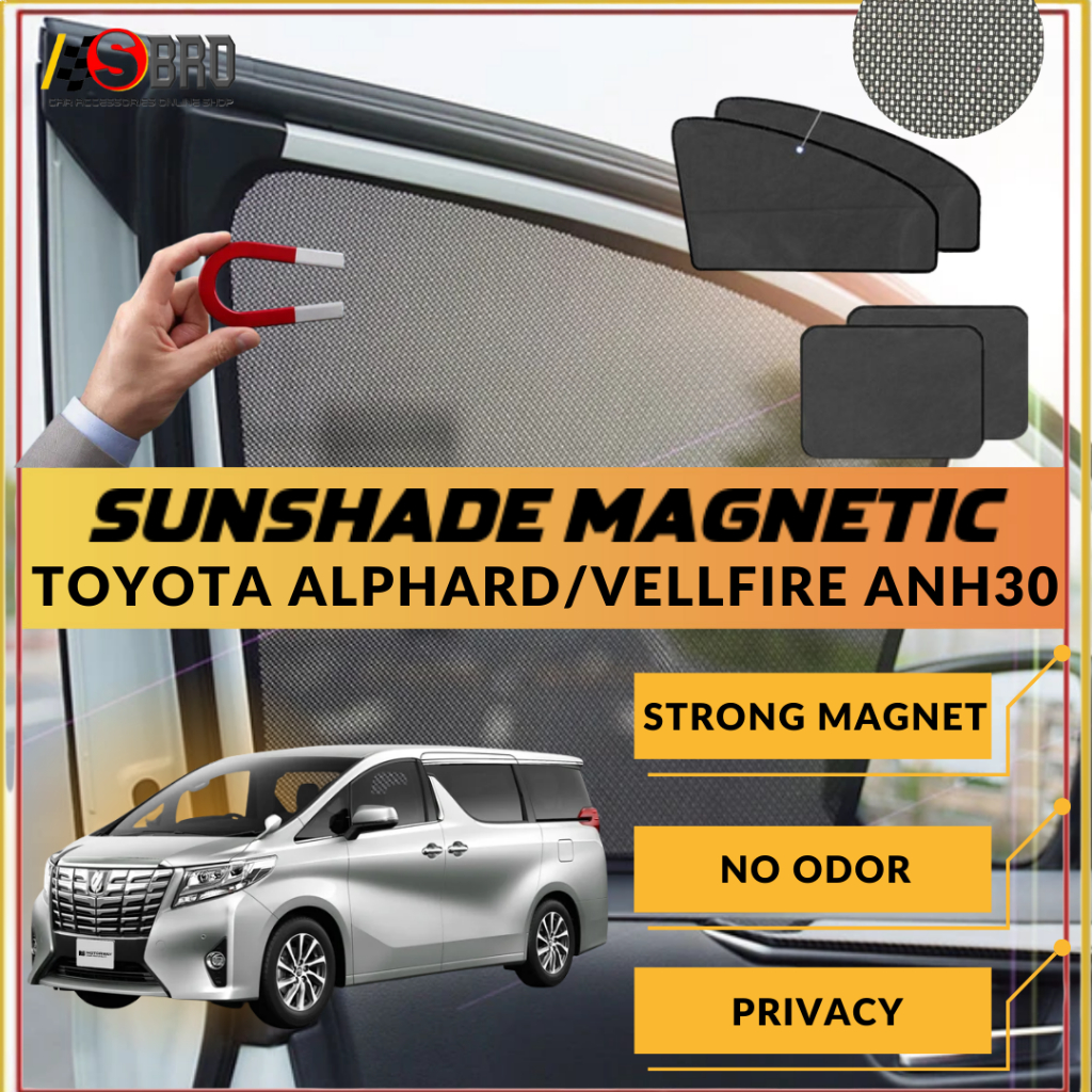 Toyota Alphard /Vellfire 2015-2019 ( ANH 30 ) Magnetic Sunshade Car ...